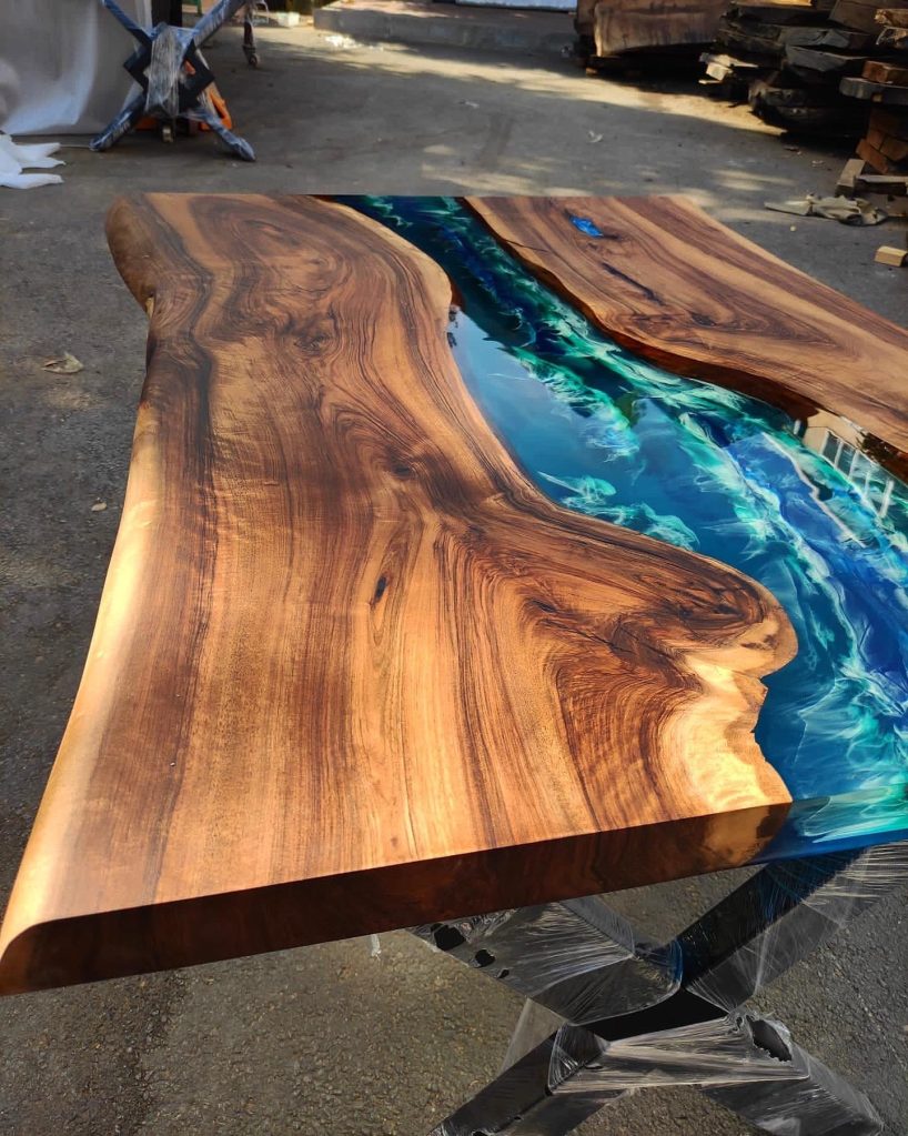 Table chakra - Table resine epoxy